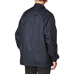 Dickies Men's Snap Front Nylon Jacket, Dark Navy, X-Large