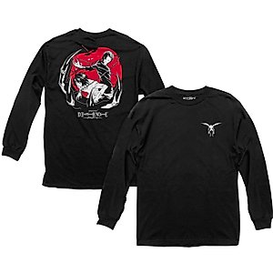 Ripple Junction Death Note Ryuk Light & L Adult Long Sleeve Small Black