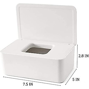 Mask Storage Box with Lid, Mask Storage Case, Openable Mask Storage Box Organizer, Multifunctional Mask Dispenser for Home, Office, Car, Schools, Churches, Gyms