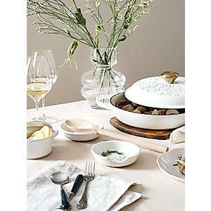 LE TAUCI Ceramic Spoon Rest for kitchen, 4.8 Inches Spoon Holder for Stove Top, Coffee Spoon Rest, Spoon Cradle, Kitchen Basics, Kitchen Accessories For Utensils, Set of 1, True White