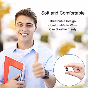 50 Pieces Nose Filters for Spray Tanning, Elera Disposable Plugs Supplies for Spray Tanning Nose Protection Allergen Blocker (Black)