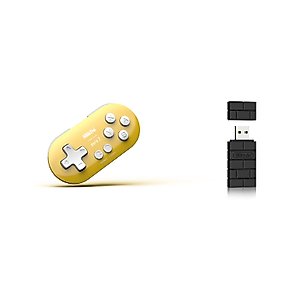 Nargos 8BitDo Zero 2 Mini Game Controller and 8BitDo Wireless Adapter 2