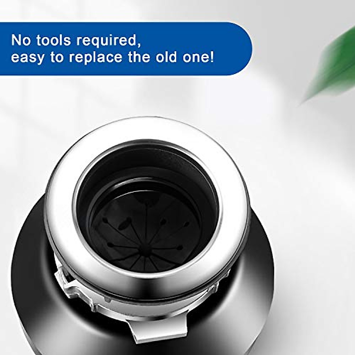 Garbage Disposal Splash Guard Collar Sink Baffle, Food Waste Disposer Parts Accessories, 3-1/8 Inch Multi-function Drain Plugs for Garbage Disposals by CLEESINK