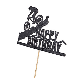 Mountain Biking Cake Topper - bike Cake Topper,bicycle Cake Topper,personalised Cake Topper,bike Birthday Party, Bmx Bike Cake Topper