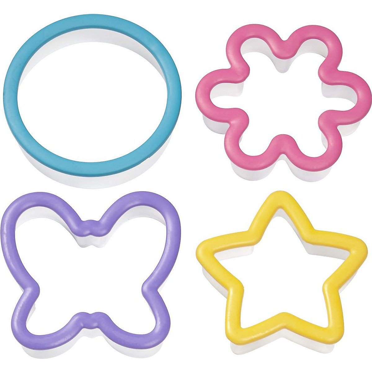 Wilton 4-Piece Comfort Grip Cookie Cutter Set, Assorted