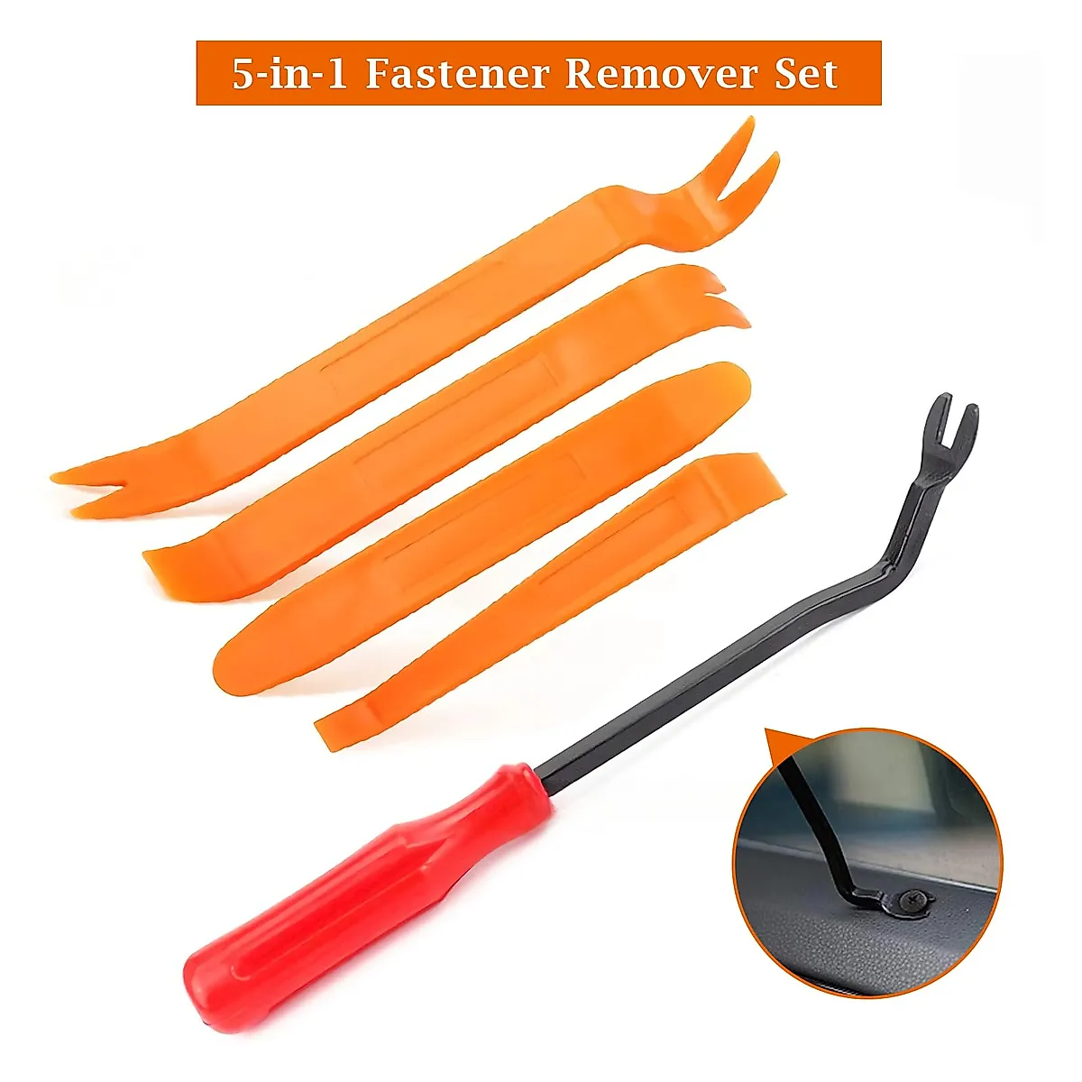 4 in 1 Wrangler Grille Fastener Retainer Clips, Fender Flare & Rocker Moulding Push-Type Clip, Fit 2007-2022 Wrangler&2005-2010 Grand Cherokee-125PCS