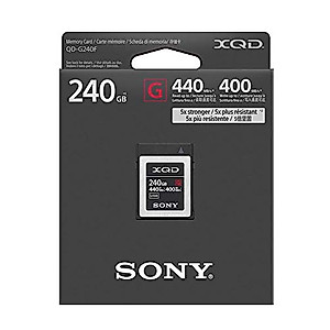 Sony Professional XQD G series 240GB Memory Card (QD-G240F/J) , Black
