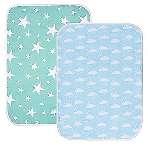Waterproof Baby Diaper Changing Pad Multi Function Diaper Change Mat for Girls Boys Newborn Washable Reusable Breathable Leak Proof Infant Mattress19.6X27.5 in