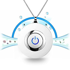 Portable Air Purifier Necklace,Mini Personal Wearable Air Purifier,USB Rechargeable, No Noise,for Car, Airplane, Bedroom, Office, Travel