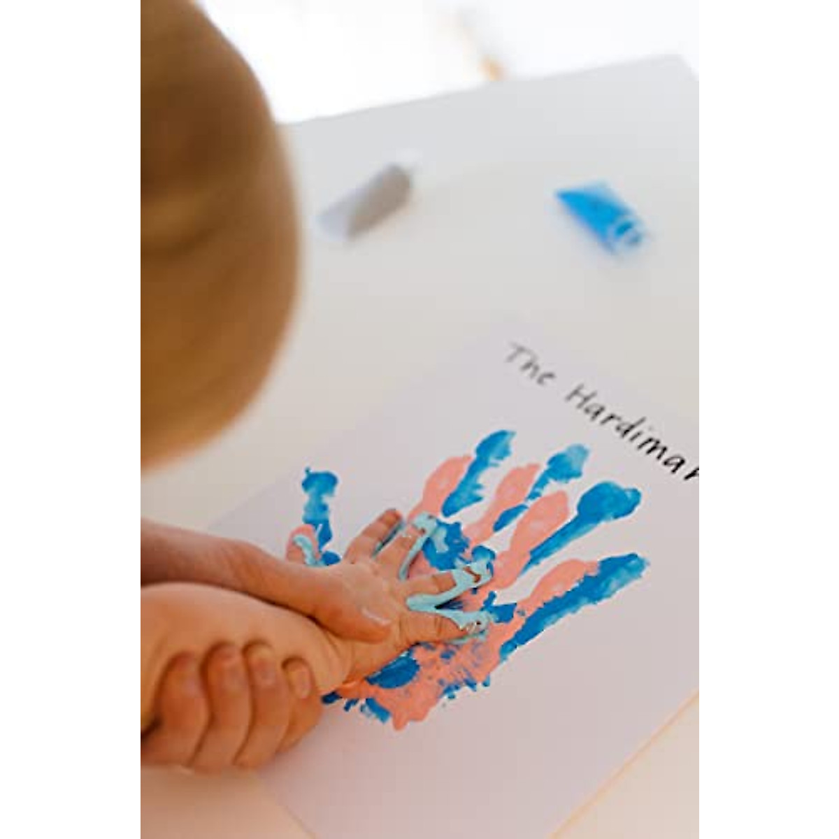 Pearhead DIY Handprint Frame and Paint Kit, Family Craft Night Ideas, DIY Gifts