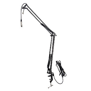 On-Stage MBS5000 Broadcast Mic Boom Arm - Experience Unparalleled Control and Versatility, Professional Boom Arm, Perfect for Podcasting, Broadcasting, and High-Fidelity Voice-Over Recordings