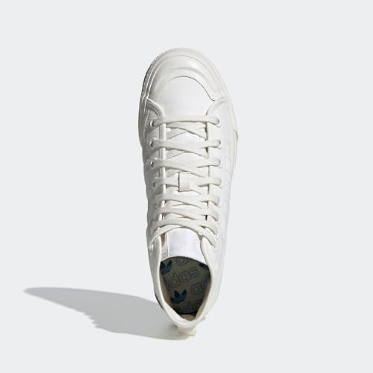 adidas Originals Men's Nizza Hi RF Sneaker, Cloud White/Cloud White/Off White, 10.5