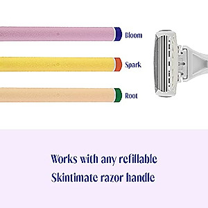 Skintimate 4-Blade Razor Refill Cartridges with Aloe and Vitamin E, 12 Count