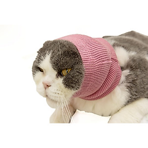 DDFS No Flap Ear Wrap Cat Small (6 Pack), Dedication No Flap Ear Wraps Cat No Flap Ear Wrap Pinpoint Mesh Wine Red S