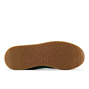 New Balance Unisex-Adult 420 V2 Sneaker, Team Forest Green/Yellow, 12.5 Wide Women/11 Men