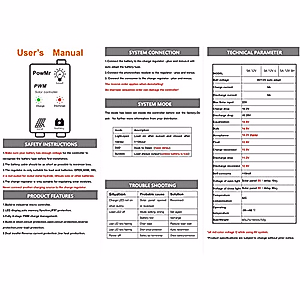 5A Waterproof Solar Charge Controller 6V/12V Auto, 5 amp Solar Panel Charging Regulator IP67 Waterproof 24Hours Load on for Lead-Acid (AGM Gel Seal Flooded) Battery