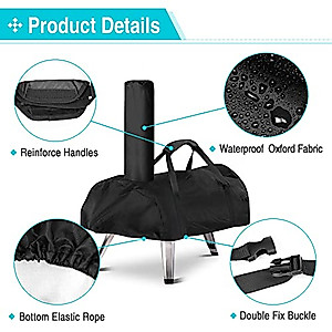 Pizza Oven Cover for Big Horn, TwoPone Waterproof Pizza Oven Accessories Carry Cover for Outdoor
