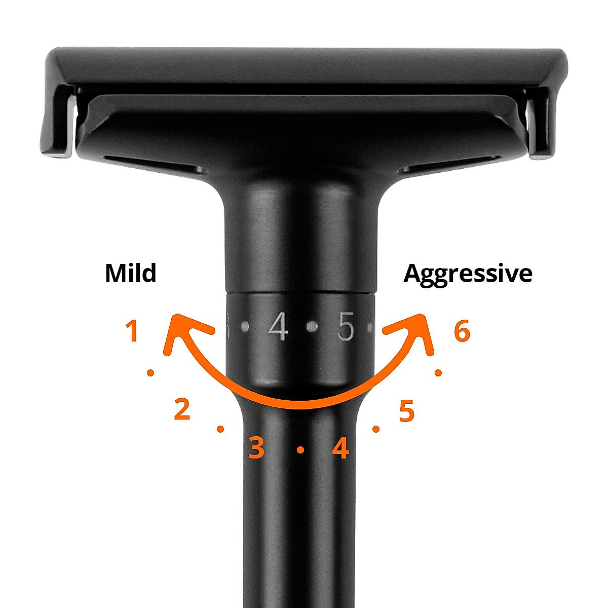 QSHAVE Adjustable Double Edge Safety Shaving Razor Deluxe Set (Razor with Stand)