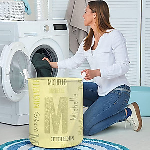 Personalized Laundry Baskets Name Retro Personalized Hampers Custom Laundry Basket with Name, Customized Dirty Clothes Hamper, Storage Basket