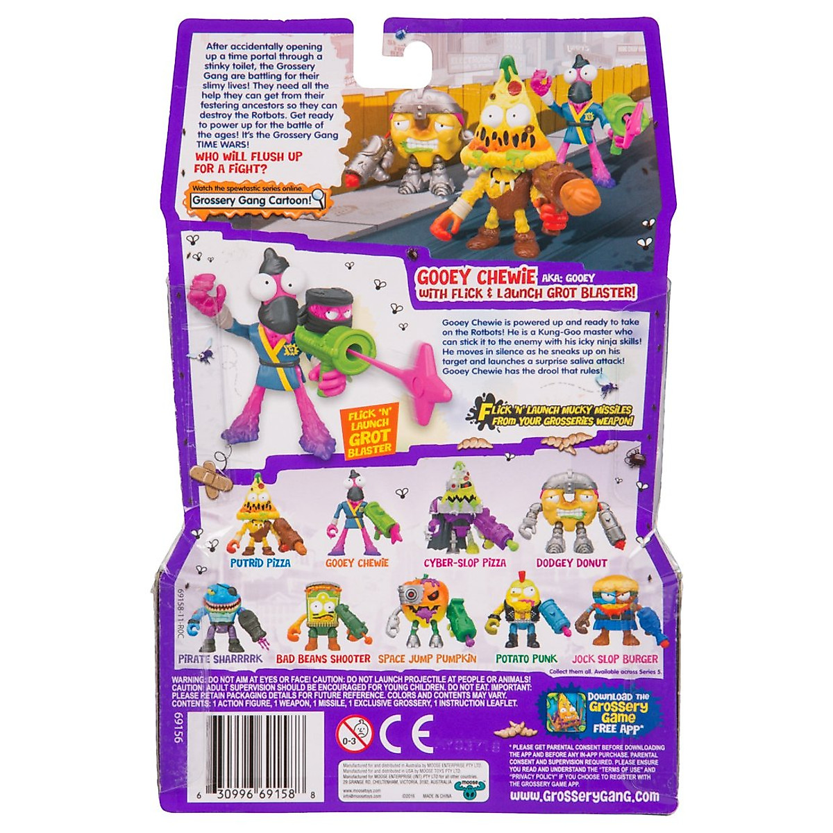 Grossery Gang The Time Wars Action Figure - Gooey Chewie