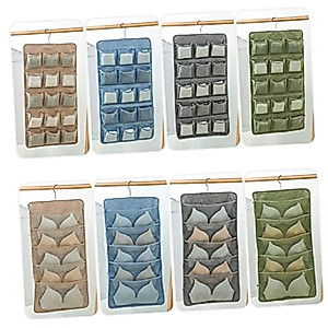 Cabilock Storage Bag Organizer Pocketbooks Hanging Garment Bag Bra Hanging Pockets Wall Hanging Storage Pouches Hanging Underwear Organizer Underwear Storage Bag Wardrobe Underwear Bag Bra