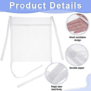 Honeycomb Shoe Dryer Bag with Zipper, White Dryer Door Shoe Net Laundry Bags Mesh Wash Bags Shoe Bag for Washing Machine Sneaker Clothing 13.8 x 15.8 Inch(3 Pieces)