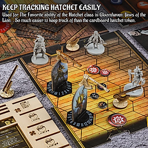 Hatchet Favorite Marker Wooden Tokens Set of 18 Upgraded Accessories for Gloomhaven Jaws of the Lion