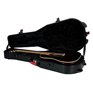 Gator Cases Molded Flight Case For Acoustic Dreadnought Guitars With TSA Approved Locking Latch; (GTSA-GTRDREAD)