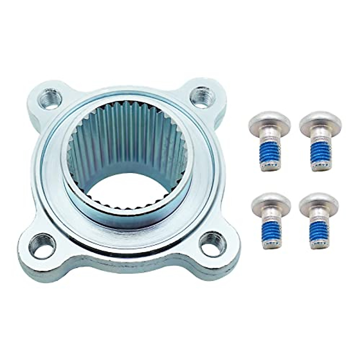 M MATI Rear Brake Rotor Disc Hub Flange Holder & Bolts for Yamaha Banshee 350 1987-2006 Blaster 200 2003-2006 2GU-25712-00-00 90109-08789-00