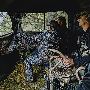 Barronett Blinds BE650BW Beast Pop Up Portable 6 Person Hunting Blind, Bloodtrail Backwoods Camo
