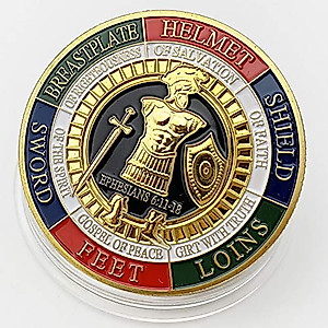 Armor of God Challenge Coin,Prayer Commemorative Coin