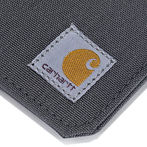 Carhartt unisex adult Nylon Duck Id Holder and Lanyard, Water-repellent Canvas Id Holder With Reflective Lanyard Wallet, Nylon Duck (Gravel), One Size US