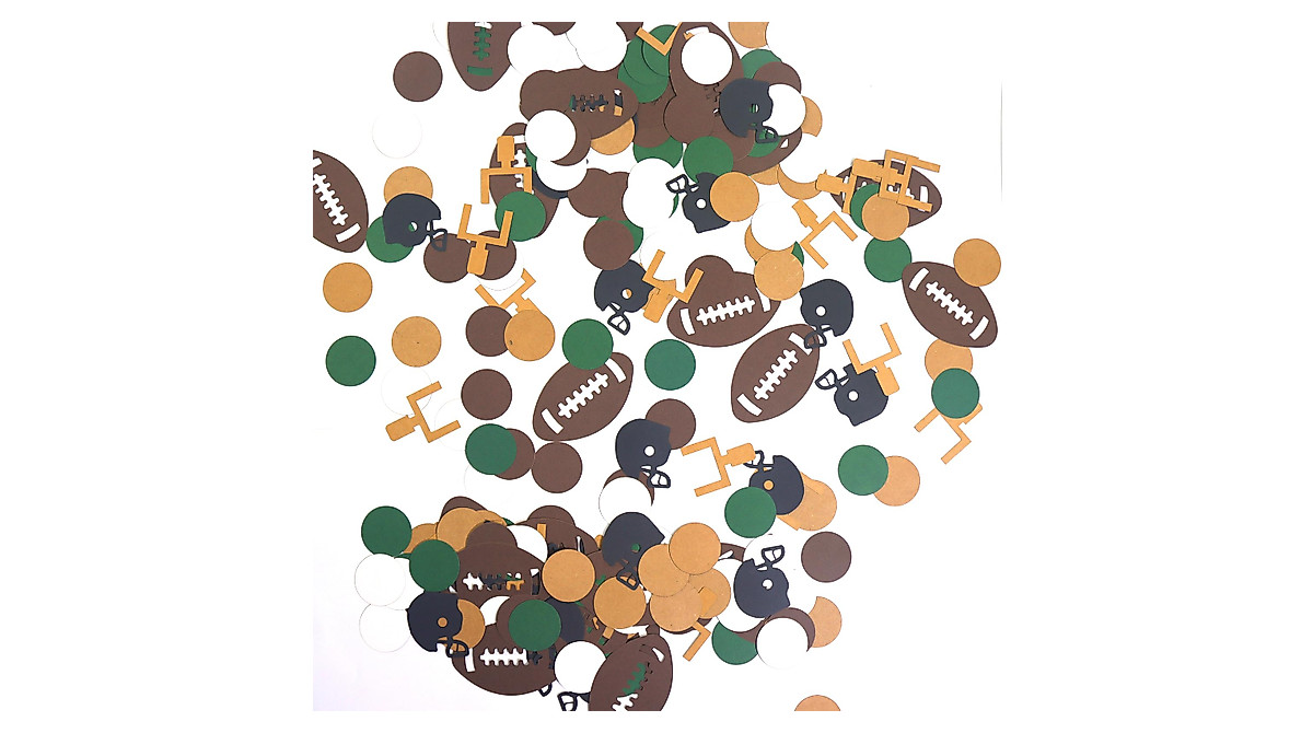 220 Pieces Football Confetti for Birthday Party | Soccer & Sports Decor
