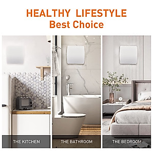 Hehou Bathroom Exhaust Fan for Wall and Super Quiet 4 In Bathroom Window Exhaust Fan with O Ring White 80 CFM Bathroom Vent Fan