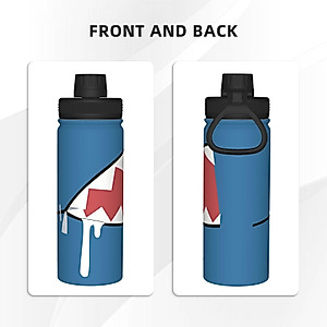 Gawr Music Gura Tumbler 18 oz Stainless Steel Sports Insulated Kettle Travel Drinking Cup Water Bottle with Lid