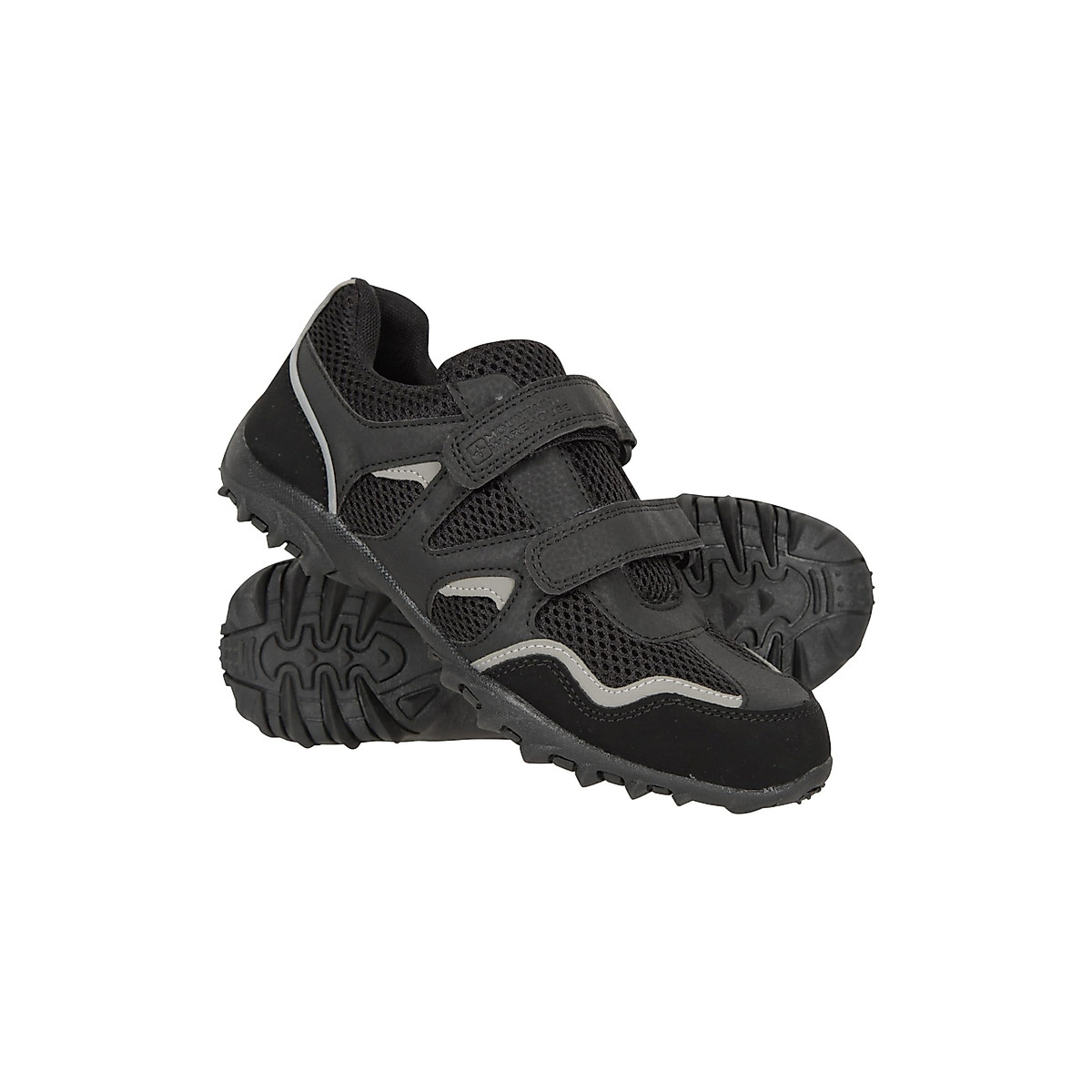 Mountain Warehouse Mars Kids Adaptive Non-Marking Sneakers Black Kids Shoe Size 2 US