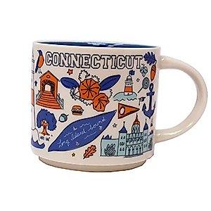 Starbucks Been There Series Connecticut Ceramic Mug, 14 Oz