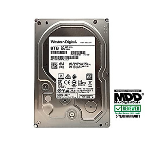 Western Digital 8TB Ultrastar DC HC320 SATA HDD - 7200 RPM Class, SATA 6 Gb/s, 256MB Cache, 3.5" - HUS728T8TALE6L4 (Renewed)