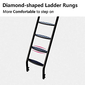 GRAYELL Metal Bunk Beds Twin Over Full Bunk Bed for Kids Teens Adults,Heavy Duty,CPC Certified,with Comfortable Rungs,No Box Spring Needed,Easy to Assemble,Black