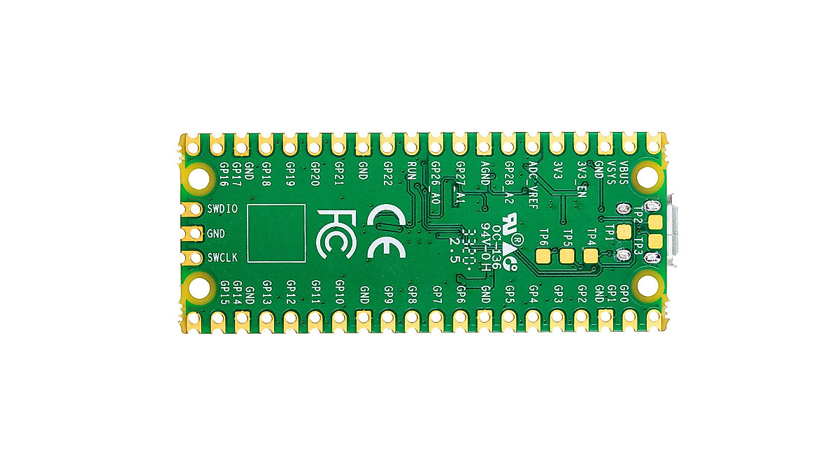 Pre-soldered Raspberry Pi Pico Microcontroller Board - High Performance