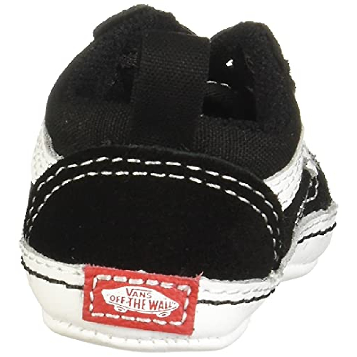 Vans Old Skool Crib (Infant/Toddler) Black/True White 4 Toddler M