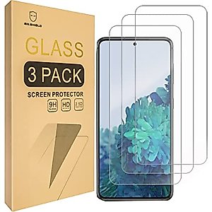Mr.Shield [3-Pack] Designed For Samsung Galaxy S21 5G (6.2 Inch) [Fingerprint Unlock Compatible] [Tempered Glass] Screen Protector [Japan Glass With 9H Hardness] with Lifetime Replacement