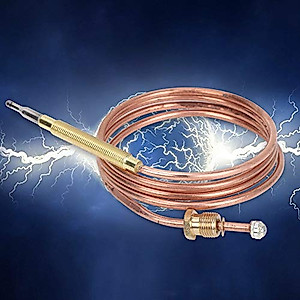 Fdit Gas Stove Universal Thermocouple Fireplace Replacement Kit Adaptors for BBQ Grill Gas Water Heater