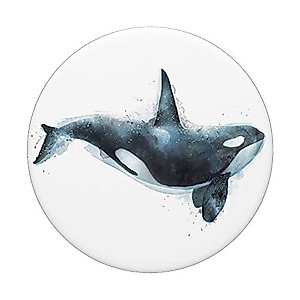 Beautiful orca painting art PopSockets PopGrip: Swappable Grip for Phones & Tablets