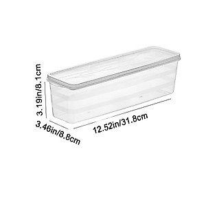 zaoalife 2PCS Airtight Pasta, Plastic Food Container with Lids Spaghetti Storage Containers Set Airtight Food Storage Containers Pasta organizer Cracker Container