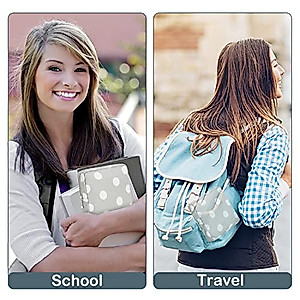 Desing Wish Sanitary Pad Storage Bag Portable Period Bag for Teen Pads/Sanitary Napkins/Small Tampons, Sanitary Napkin Storage Bag First Period Gifts for Teen Girls School (Grey Dot)