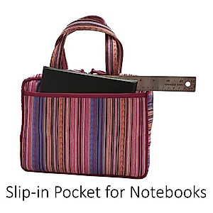 Shenaini Bible Covers for Men, Women – Ladies, Men’s Bible Cases in Medium, Large, Extra Large Sizes - Chic Bible Covers with Pockets, Handles & Zipper (Wild Plum, Extra Large)