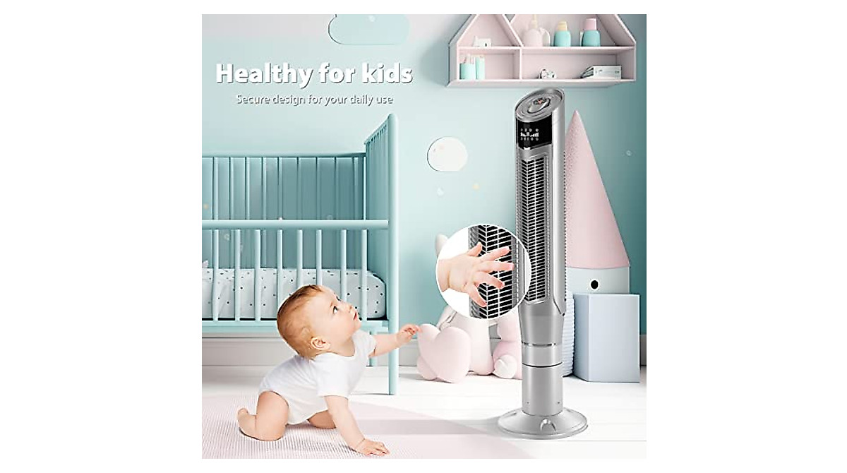 Antarctic Star Tower Fan - Quiet 3 Modes & Remote Control