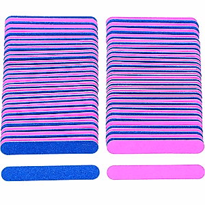 100 Pieces Emery Boards for Nails Disposable Nail Files Double Sided Manicure Tools (3 inch)