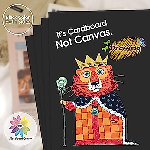 Mat Board Center, 10-Pack Backing Boards - Full Sheet - for Art, Prints, Photos, Prints and More (Black, 11x14)